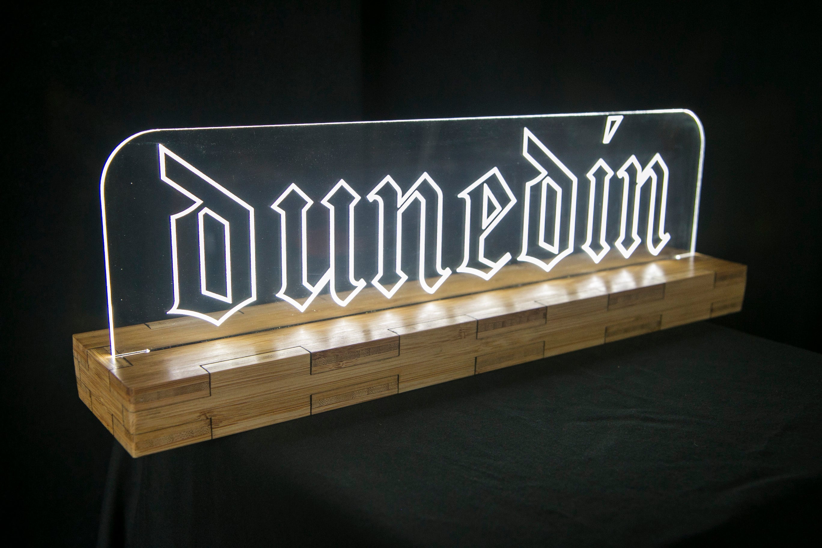 Laser Etched Dunedin Light Stand- CC Design – Creative Critters Design